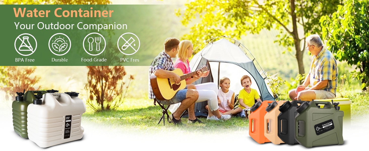 Amazon.com : COOZMENT 7.4 Gallon (28L) Portable Water Containers with Spigot, BPA Free Water Jug ...