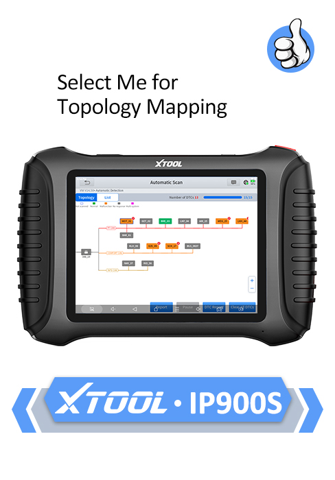 Amazon.com: XTOOL InPlus IP919 Scanner for Car, Bidirectional Scan Tool with Topology Map, ECU ...