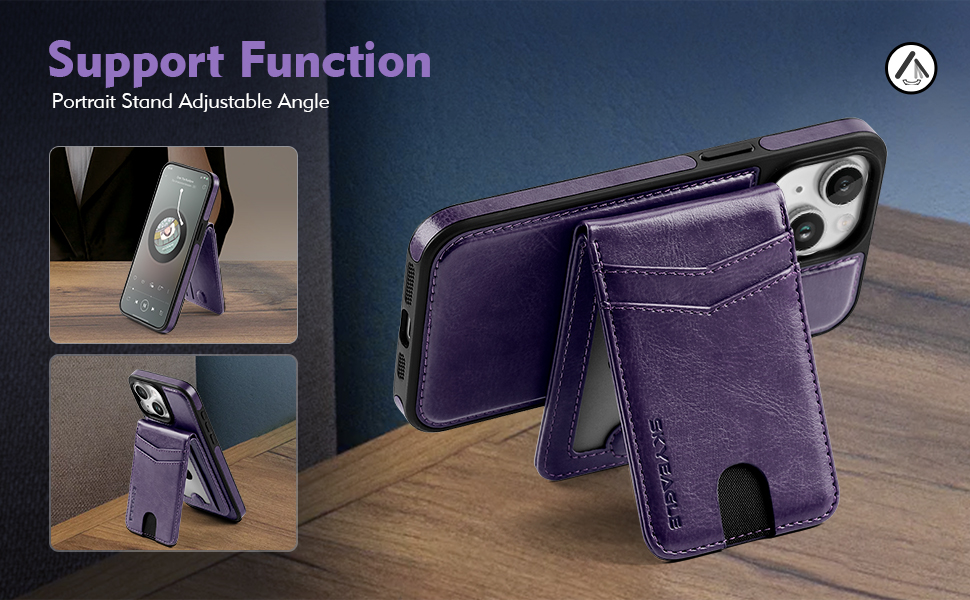 Amazon.com: SkyEagle Compatible with Magsafe 2 in 1 Detachable iPhone 15 Plus Wallet Case with ...