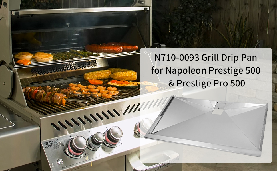 Amazon.com : Beurbcikue N710-0093 Grill Drip Pan for Napoleon Prestige 500 Pro 500 (Models After ...