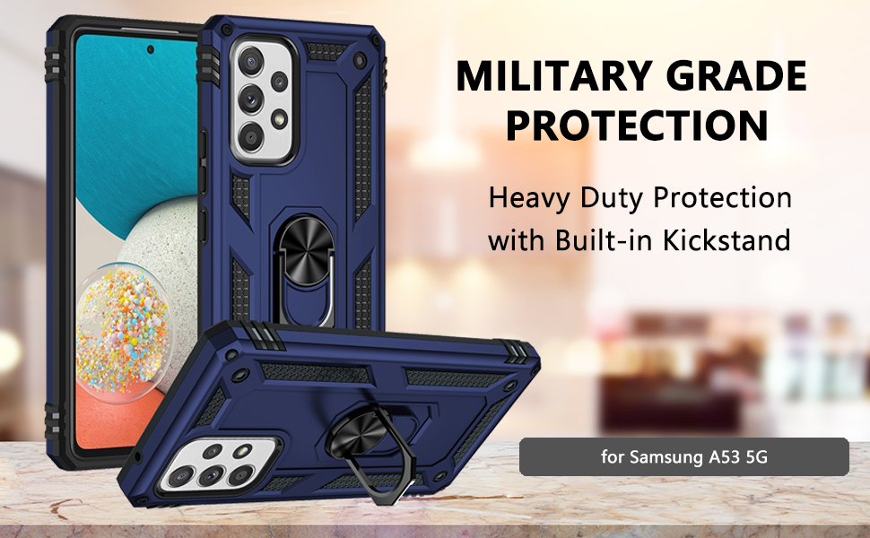 Amazon.com: Dionsibei Military Grade Drop Impact for Samsung Galaxy A53 5G Case Galaxy A53 Case ...