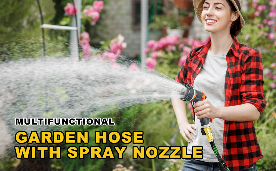 Amazon.com : Garden Hose Water Pipe Expandable - Flexible Water Hose with 7 Function Hose Spray ...