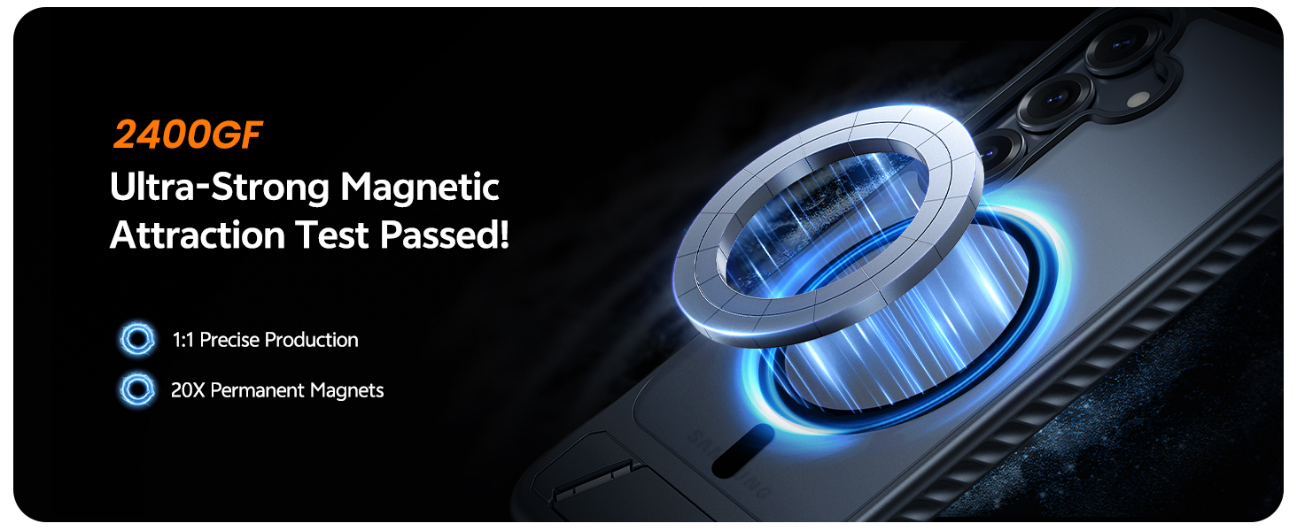 Amazon.com: FNTCASE for Samsung Galaxy S25-Plus Case: Magnetic Translucent Matte Phone Cover ...