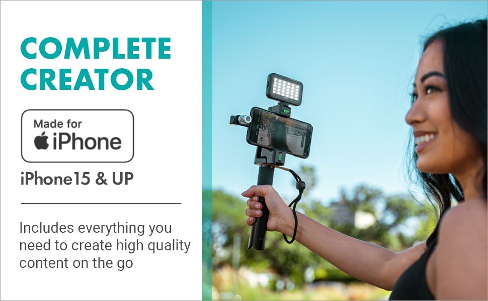 Amazon.com: Movo USB-C Starter Kit for Content Creators - Smartphone Video Vlogging Kit for ...