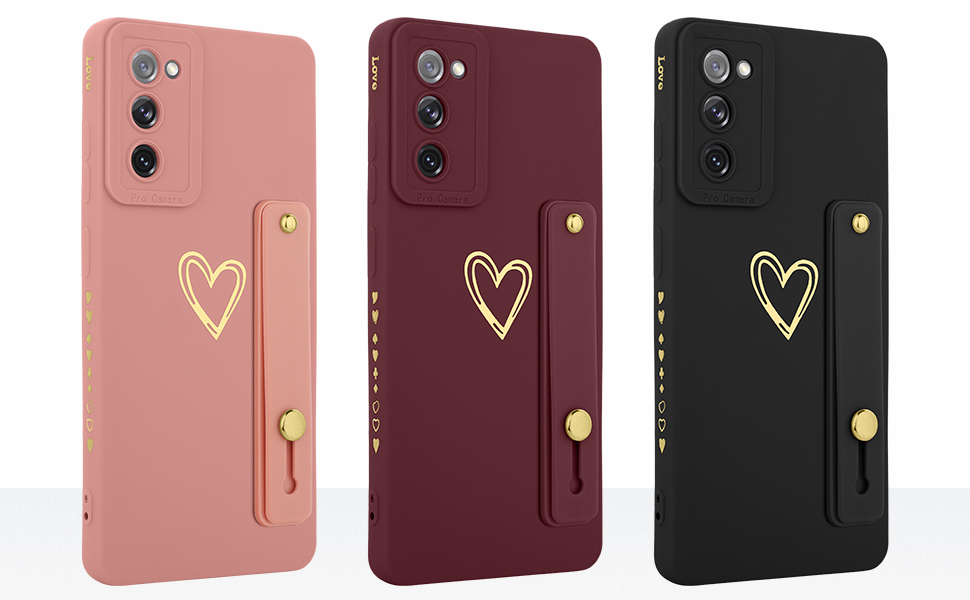 Amazon.com: Fiyart Designed for Samsung Galaxy S20 Fe 5G Case with Phone Stand Holder Cute Love ...