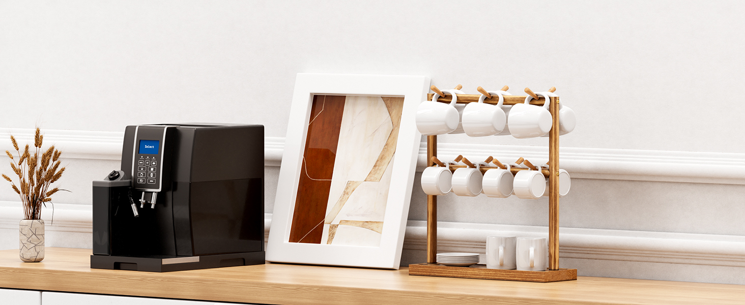 Amazon.com: Puricon Mug Holder Coffee Cup Shelf for Counter, 2 Tier ...