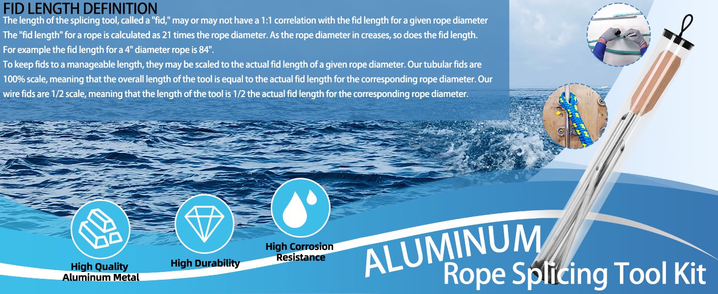 Amazon.com: Rope Splicing Tool Kit for Splicing 1/4", 5/16", 3/8", 7/16 ...