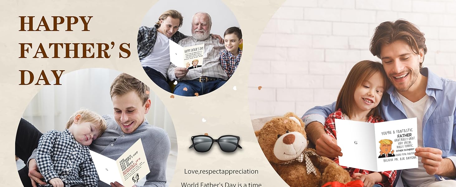 Amazon.com: gerdiny Funny Fathers Day Card for Dad Husband,Happy ...