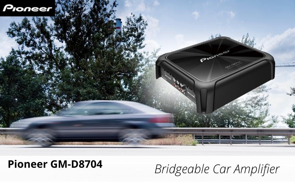 Pioneer GM-D8704 High Power Class D 4-Channel Bridgeable Car Amplifier ...