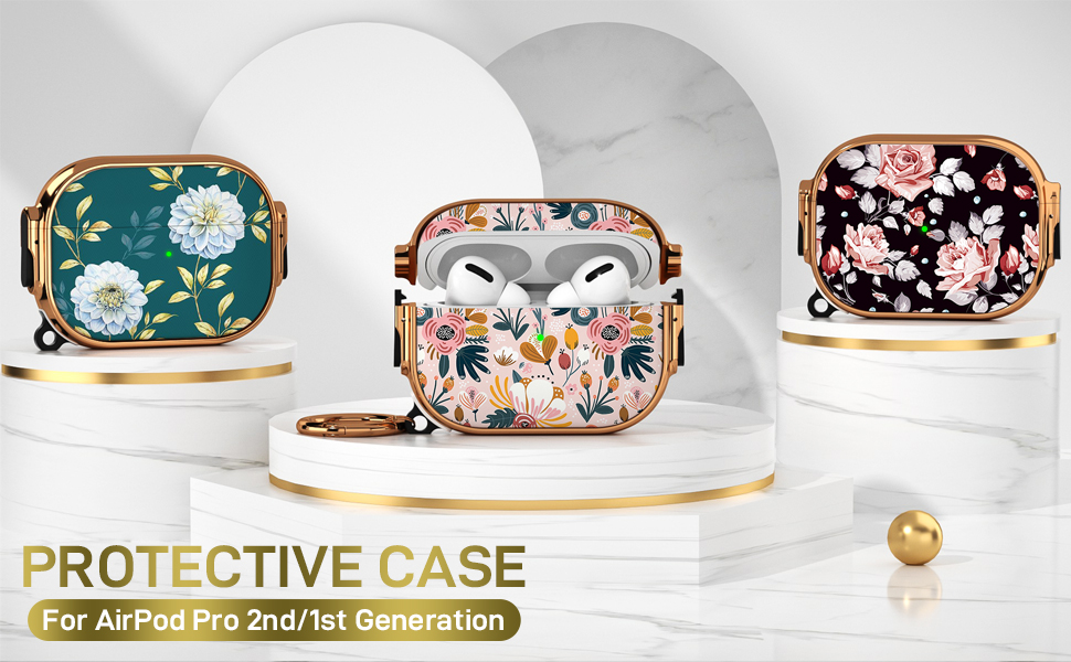 Amazon.com: Maxjoy for Airpods Pro 2nd Generation/1st Generation Case with Lock, Protective Hard ...