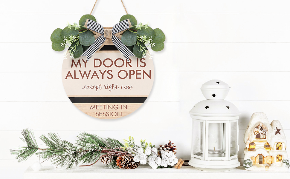 Amazon.com: TOARTI My Door is Always Open Door Hanger Sign Porch Door ...