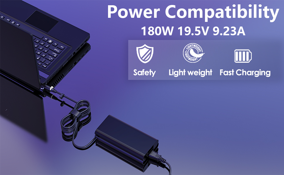 Amazon.com: 180W GaN Charger for Dell Precision 7680 7670 7770 7780,Dell G7 7588 7590 7790 ...