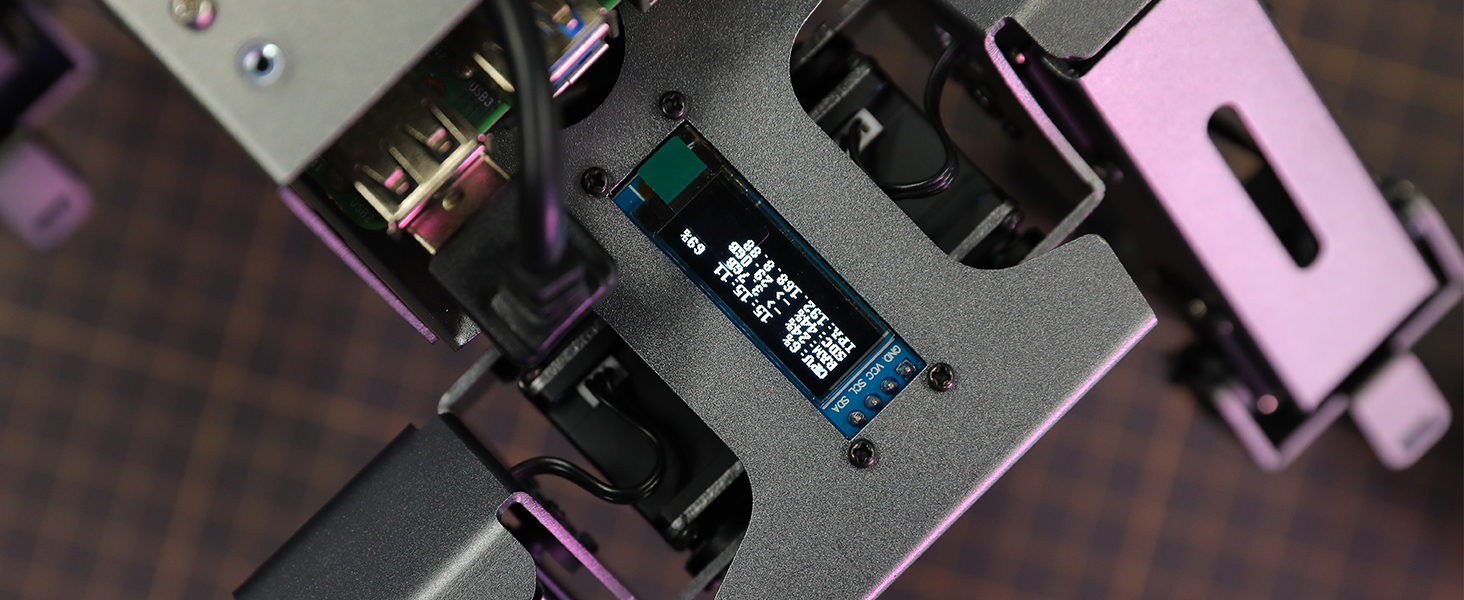 Amazon.com: Yahboom Raspberry Pi 5 4GB AI Smart Robot Dog Python Programmable 12 Joints Bionic ...