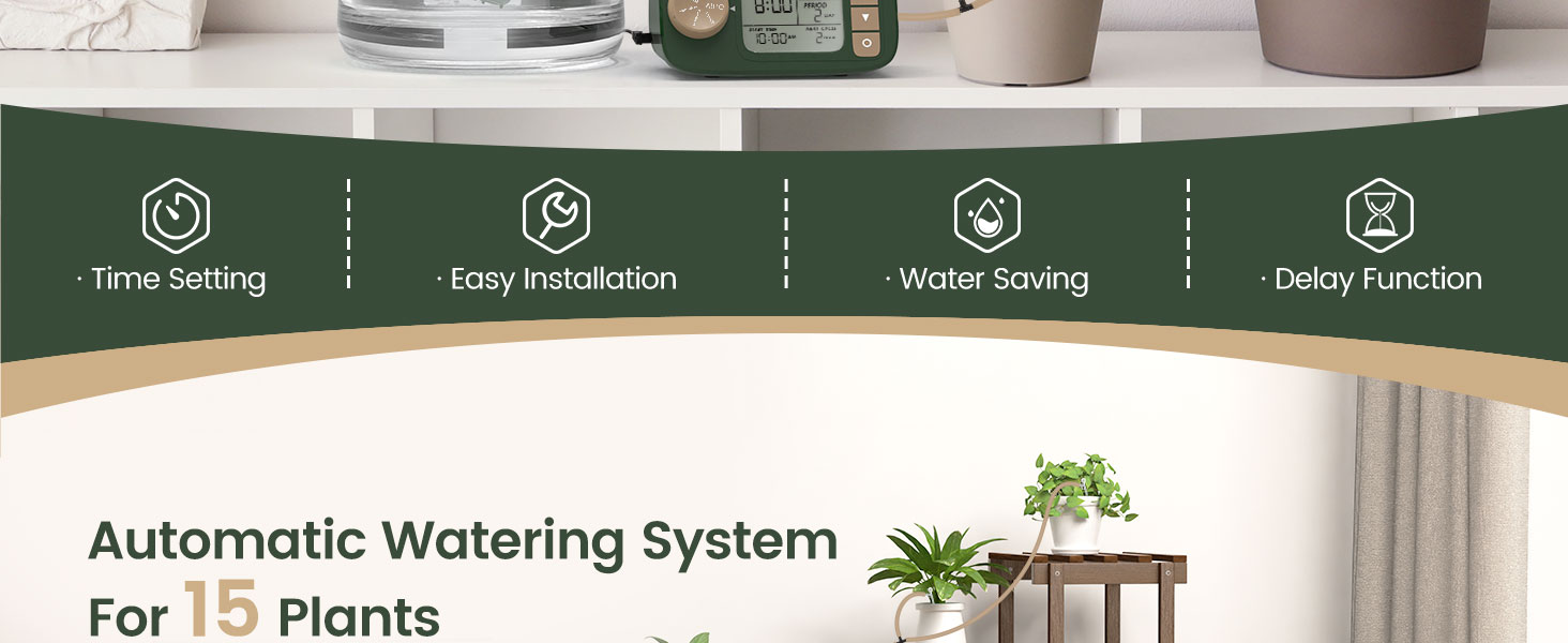 Amazon.com : PIOMATIC Automatic Watering System for 15 Potted Plants ...