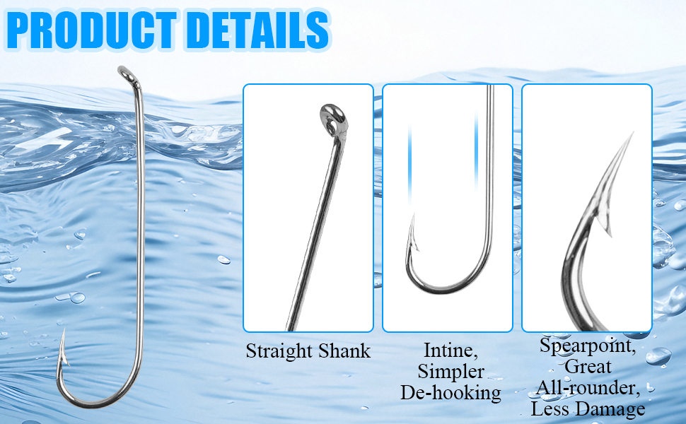 Amazon.com : Fly Tying Hooks Kit,360pcs Long Shank Fly Fishing Hooks Mix Size Ultra Aberdeen ...