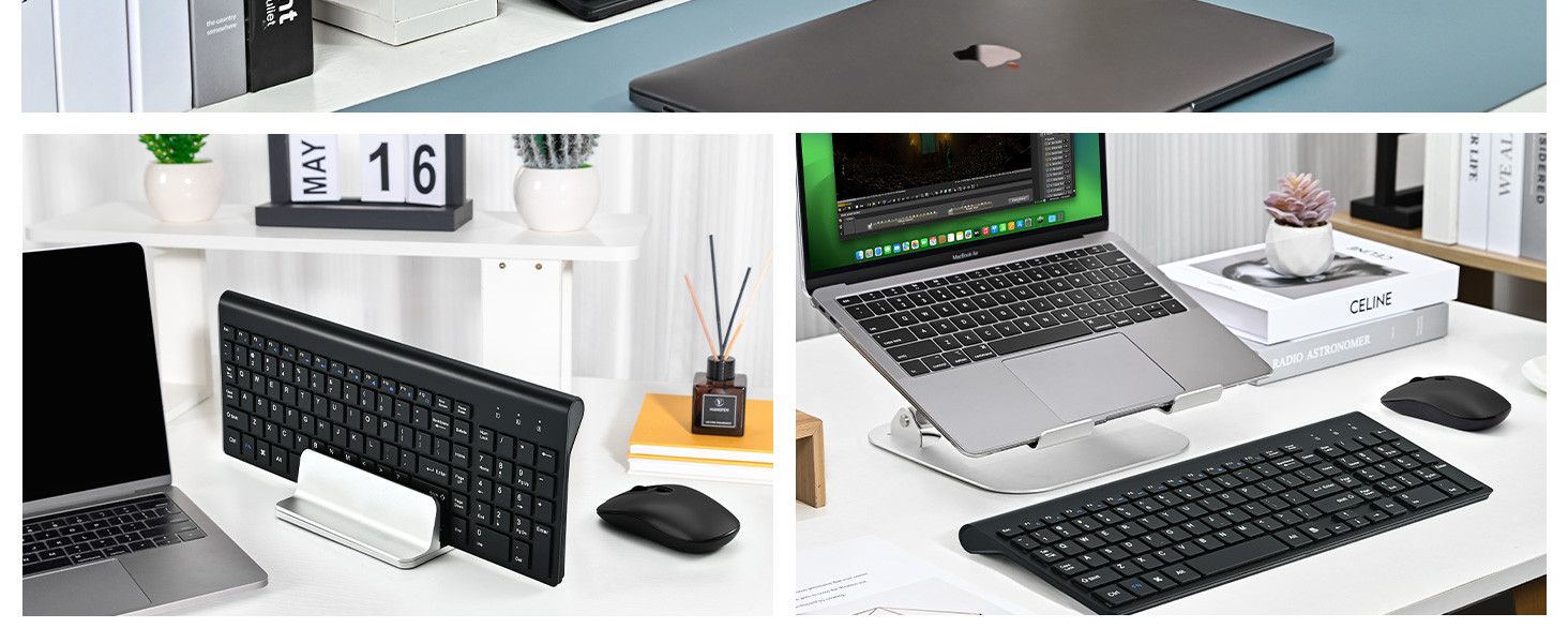 Cimetech Easytyping Kf10 Wireless Keyboard And Mouse Combo [silent Scissor Switch