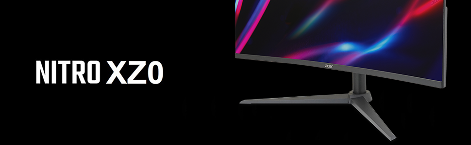 Acer Nitro XZ320QU S3bmiiphx 31.5" WQHD (2560 x 1440) 1500R Curved Widescreen VA Gaming Display ...