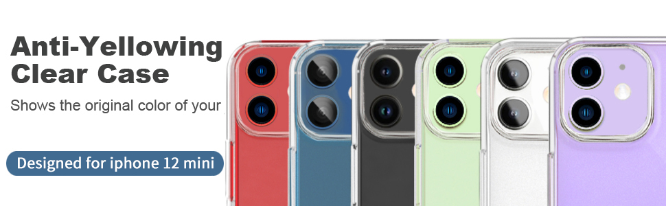 Amazon.com: JJGoo Compatible with iPhone 12 mini Case, Soft Transparent Shockproof Protective ...