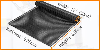 Amazon.com: 6.5ft x 12" Carbon Fiber Fabric Roll Pure Fabric Carbon Fiber Sheet - 2x2 Twill ...