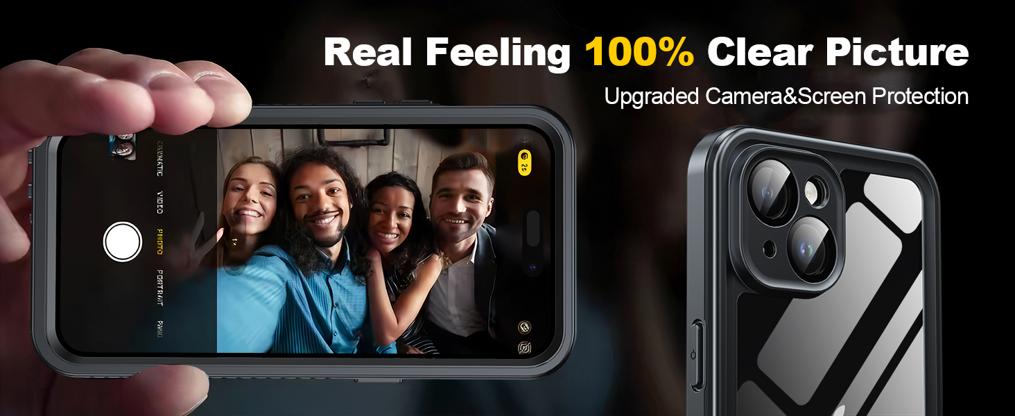 Amazon.com: AMILIFECASES for iPhone 15 Case Waterproof - Built-in Privacy Screen Protector & HD ...