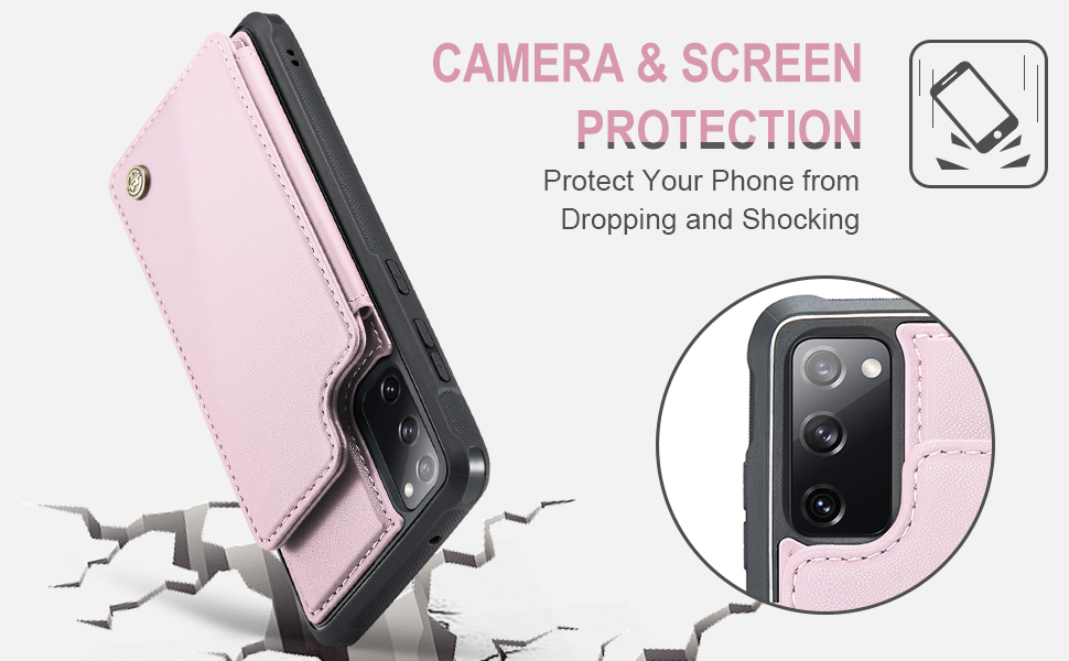 Amazon.com: Vinich Samsung Galaxy S20 FE Case with Card Holder, Samsung S20 FE Wallet Case for ...