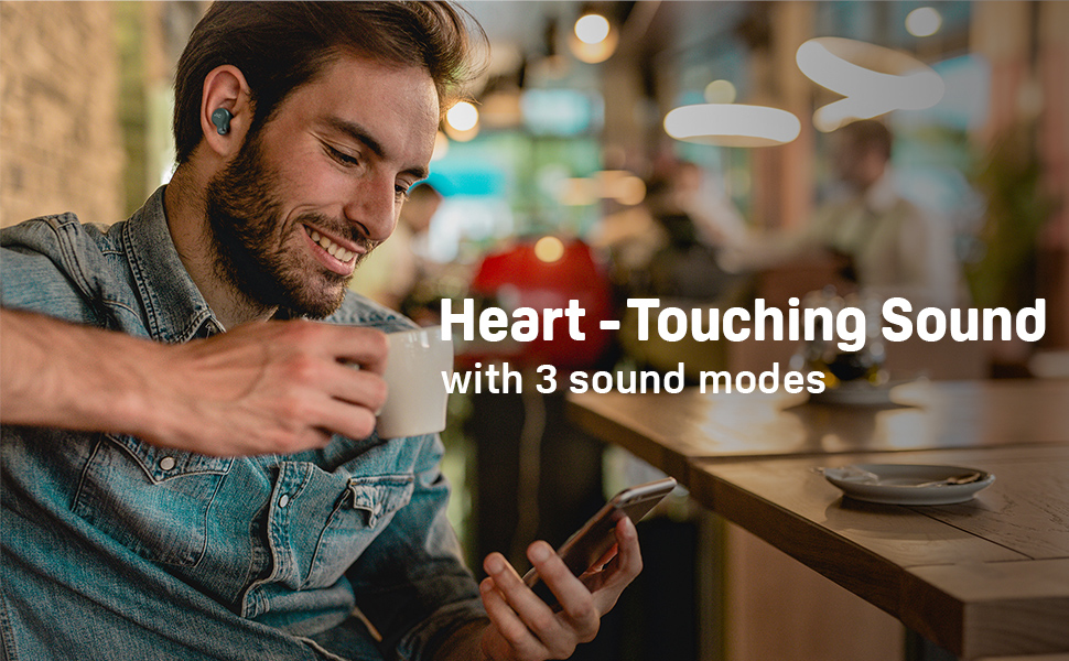 JVC HA-Z250T-B Noise Cancelling Bluetooth Wireless Memory Foam Earbuds, Comfortable Fit, Sound ...