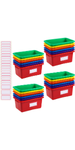 Amazon.com - Outus 60 Pcs Plastic Cubby Bins Bulk for Classroom ...