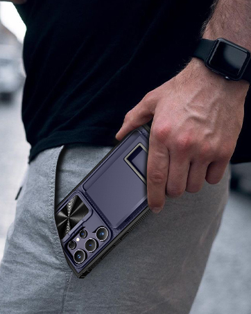 Amazon.com: VEGO for Galaxy S24 Ultra Case with Card Holder, Slide Camera Cover & Built-in Stand ...