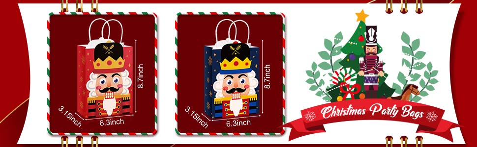 Amazon.com: Funrous 16 Pieces Nutcracker Christmas Gift Bags Nutcracker ...