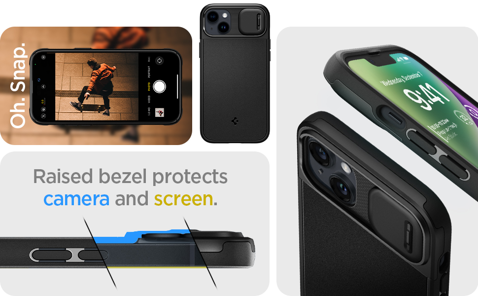 Amazon.com: Spigen Optik Armor MagFit Designed for iPhone 14 Case (2022) [Military-Grade ...