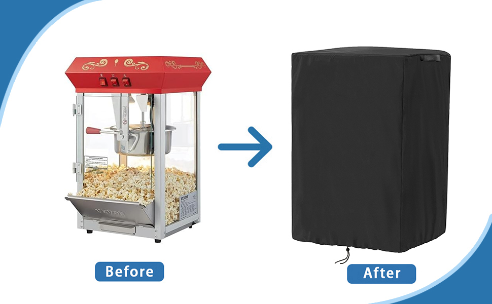 Amazon.com: Rilime Popcorn Machine Cover compatible with Great Northern compatible with VEVOR ...