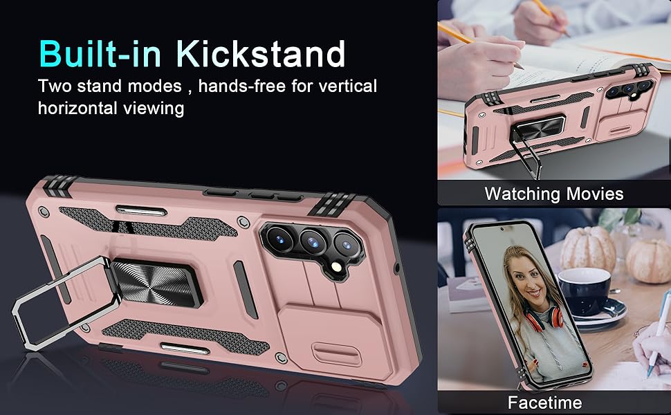 Amazon.com: DEERLAMN Case for Samsung Galaxy A54 5G with Slide Camera Cover+Screen Protector(1 ...