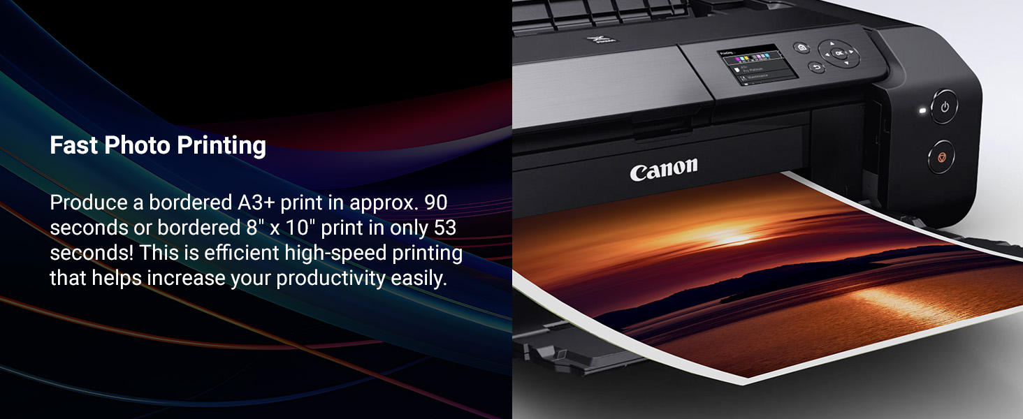 Amazon.com: Canon PIXMA PRO-200S Professional 13" Wireless Inkjet Photo Printer with 3.0" Color ...