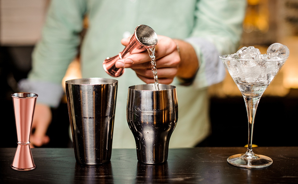 Amazon.com: Jigger for Bartending, Briout Double Cocktail Jigger Japanese Premium 304 Food Grade ...