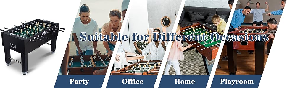 Amazon.com : RayChee 55" Foosball Table and Balls Set for Adults, Kids, Soccer Game Table ...