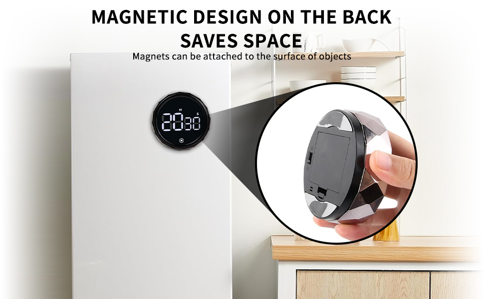 PZCC Productivity Timer, Large - Display LED Digital Timer with Three - level Volume Adjustment ...