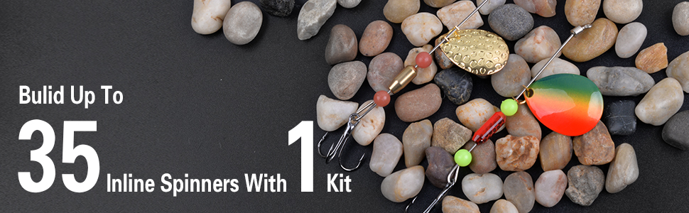 Amazon.com: Spinner Bait Making Kit 255PCS Colorado Spinner Blades Fishing Lure Making Kit ...