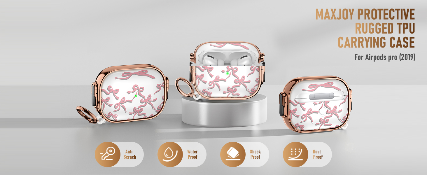 Amazon.com: Maxjoy for Cute Airpods Pro 2 case with Safety Lock,Compatible Airpods Pro Case 2nd ...