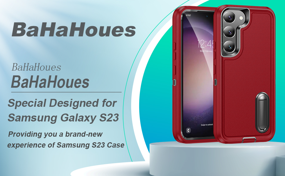 Amazon.com: BaHaHoues for Samsung Galaxy S23 Case, Samsung S23 Phone Case with Built in ...