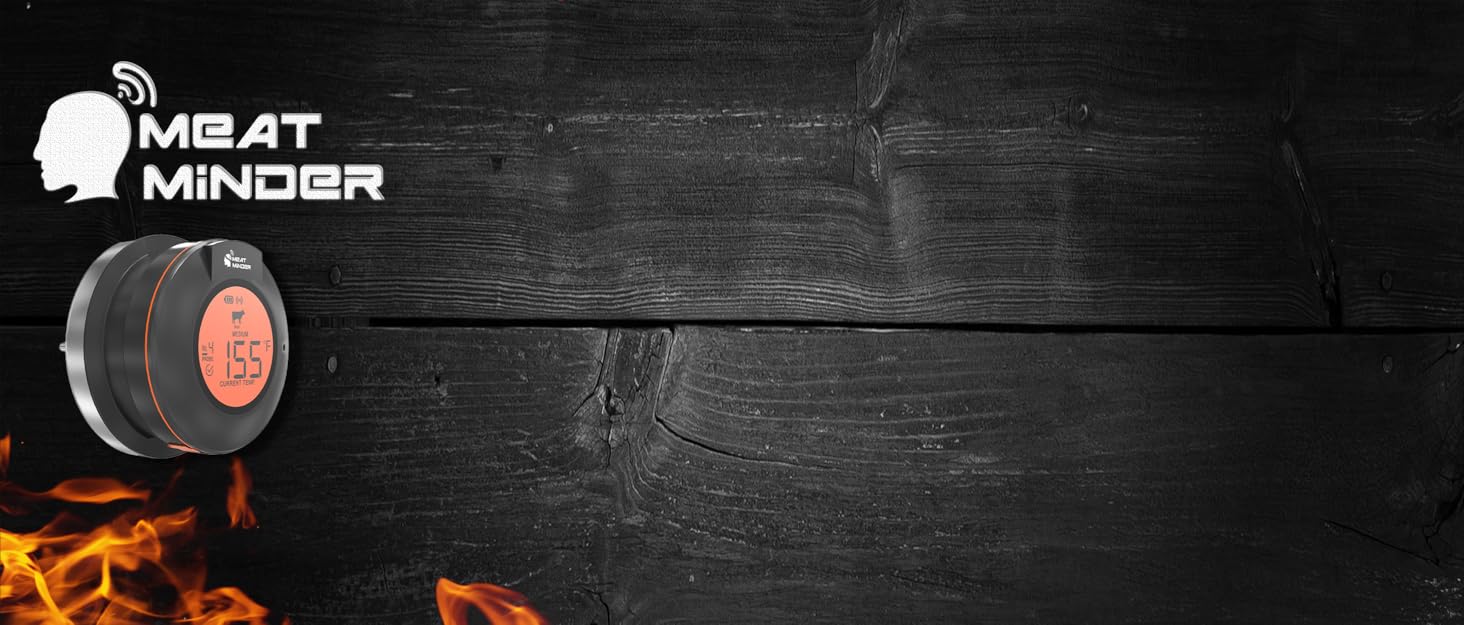 Amazon.com: Meat Minder Pro | Smart Bluetooth Meat Thermometer Weber Grill Accessory Thermometer ...