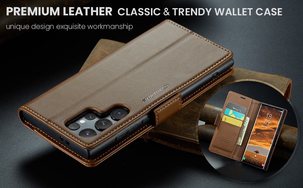 Amazon.com: SINIANL Samsung Galaxy S24 Ultra Wallet Case with RFID Blocking, Samsung S24 Ultra ...