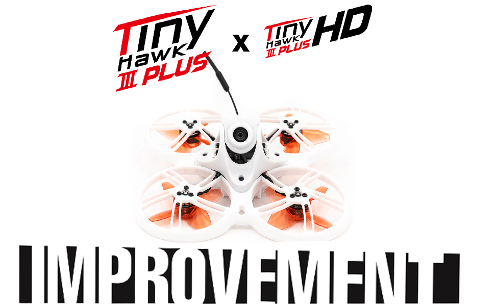 EMAX Tinyhawk 3 Plus Drone RTF Kit Ready To Fly FPV HD Zero Drone Mini Racing Quadcopter with ...