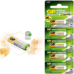 PRETINA GP Super 23A 12V Alkaline Battery High Voltage, Pack of 5 Pieces : Amazon.in: Electronics