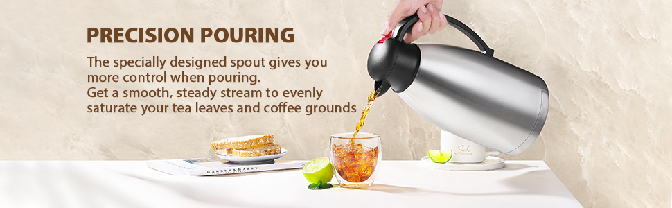 Amazon.com: Thermal Coffee Carafes For Keeping Hot, YIOANSO 106oz Double Walled Vacuum Insulated ...