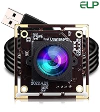 Amazon.com: ELP 8mp USB Camera Module with Microphone Autofocus PC Camera for Computer 4K ...