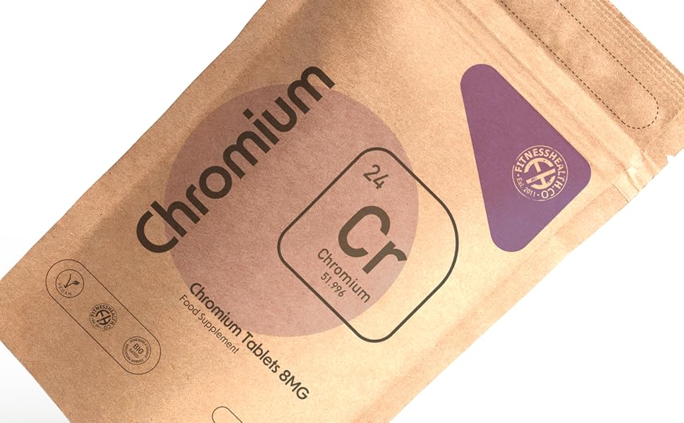Fitness Health Chromium Picolinate 8MG Tablets - Mineral Supplement - Glucose Control ...