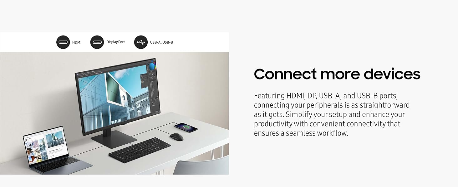 Amazon.com: SAMSUNG 27" ViewFinity S8 (S80D) Series 4K UHD High ...