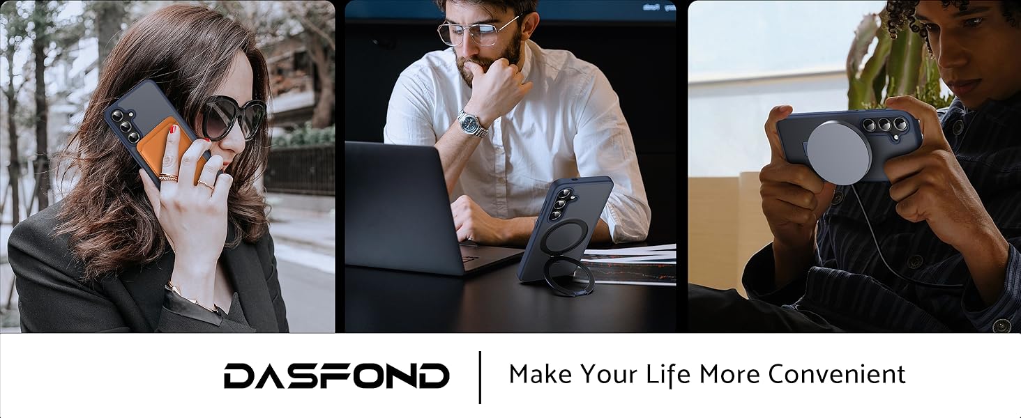 Amazon.com: DASFOND Mag-Stand Galaxy S24 Case, 2024 Upgraded [All-in-1] [Compatible with MagSafe ...