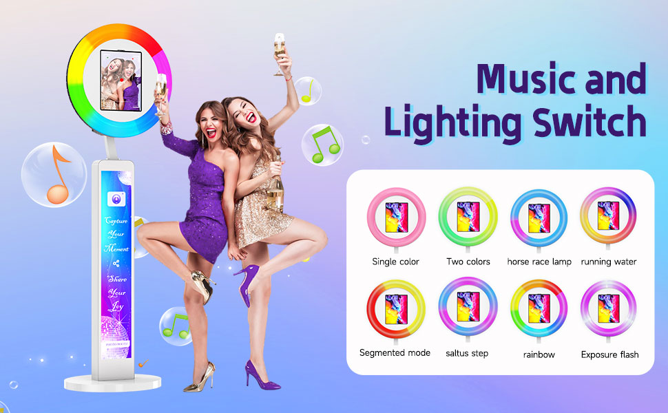 Amazon.com : MWE Portable Photo Booth Stand Compatible with Any Ipad with Software APP and ...