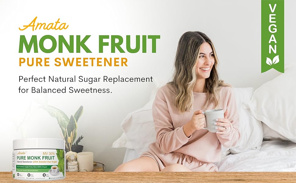 Amazon.com: Amata - Pure Monk Fruit Sweetener - MV30% is the Potent Stuff - Research and Compare ...